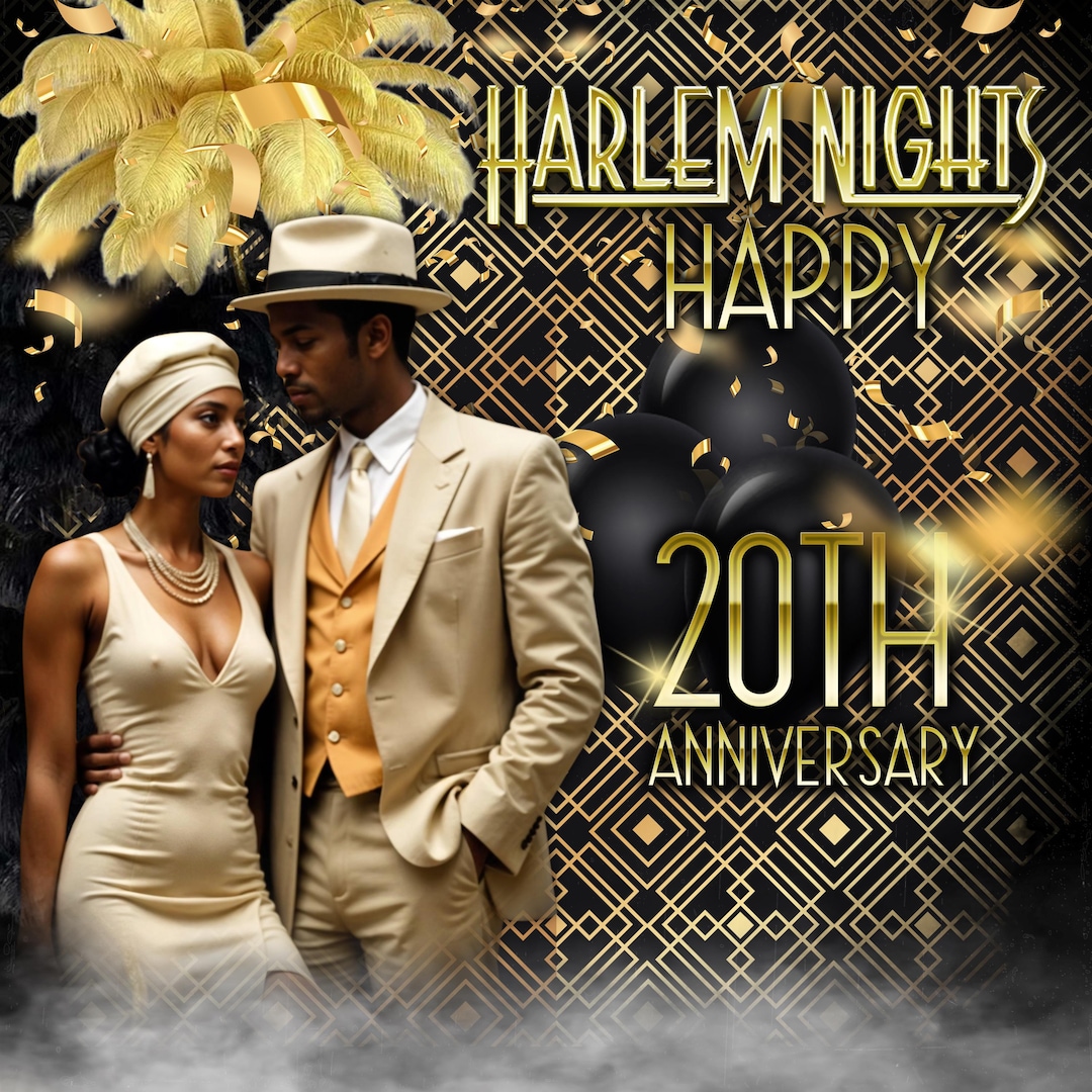 Photo Backdrop - Background - Custom - Step and Repeat - Harlem Nights ...