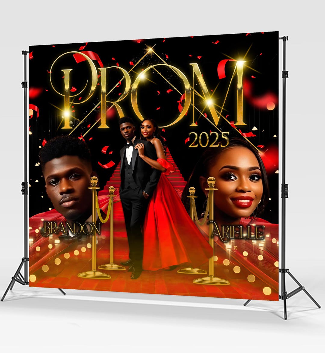 Custom Prom Photo Backdrop: Red Carpet Send off Banner - Etsy