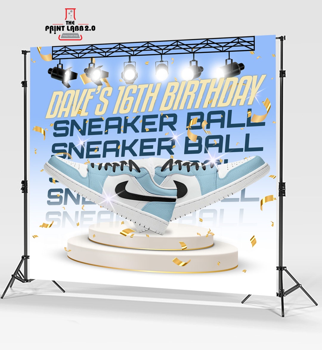 Backdrop - Banner - Background - Custom - Step and Repeat - Sneaker ...