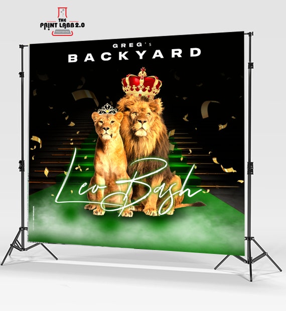Backdrop Background Custom Step and Repeat Leo - Etsy