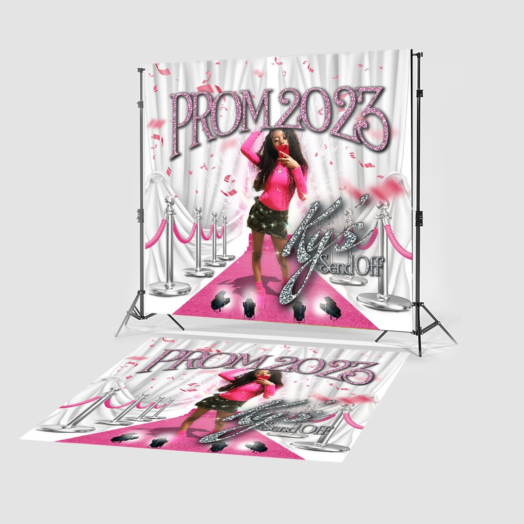 Prom Sendoff Backdrop + Floor Decal Combo - Banner - Background ...