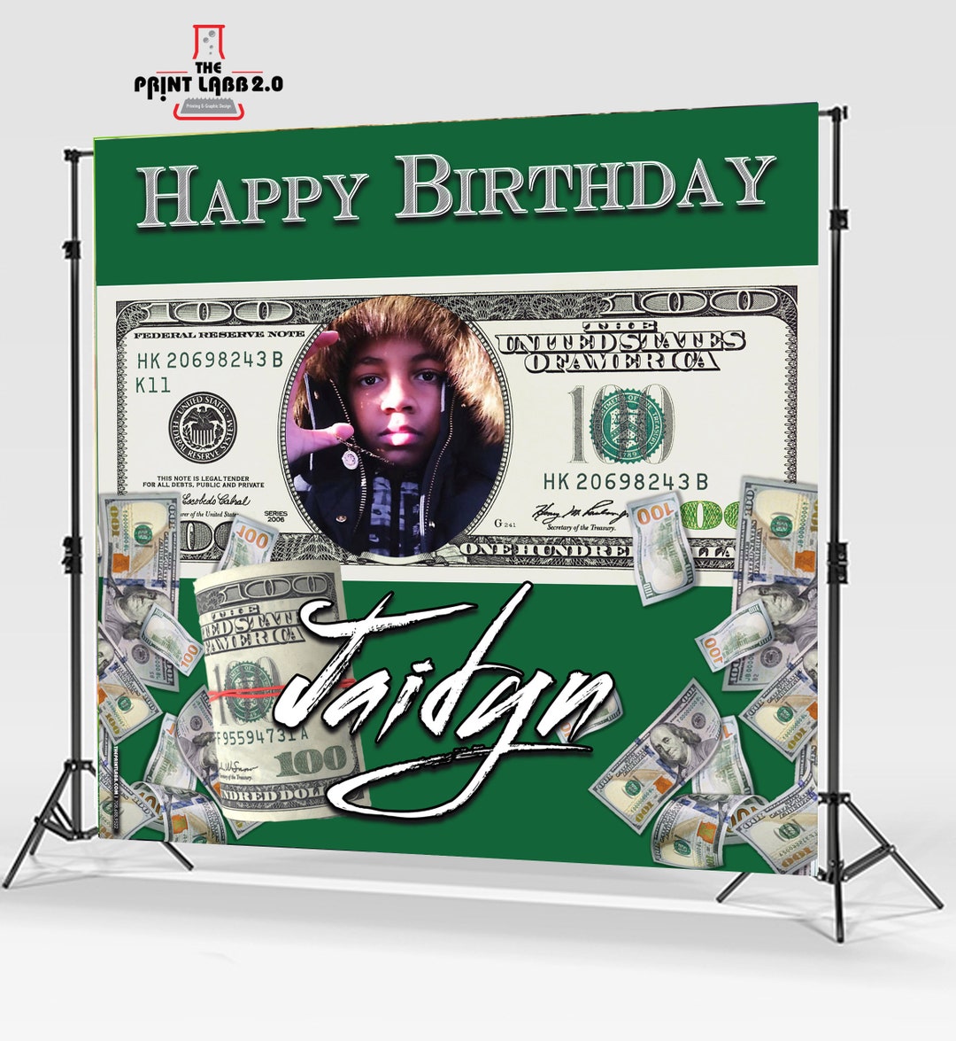 Backdrop - Background - Banner - Custom - Step and Repeat - Money With ...