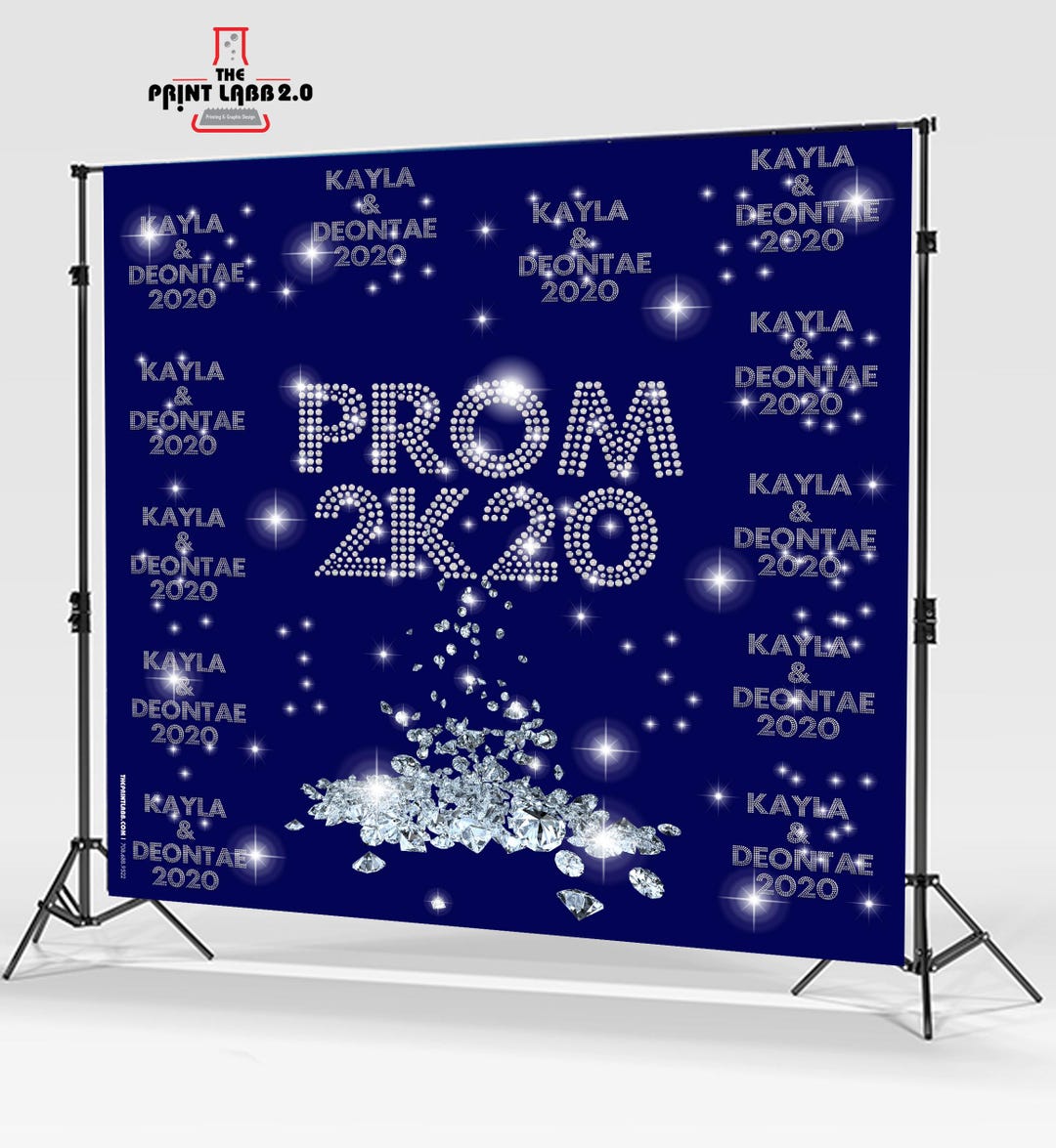 Prom Backdrop - Banner - Background - Custom - Step and Repeat - Prom ...