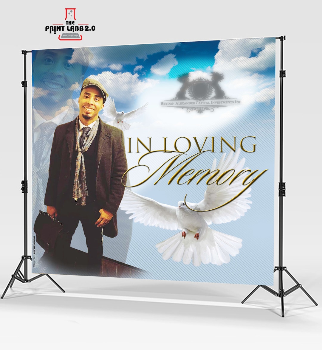 Backdrop - Custom - Step and Repeat - Memorial - Etsy