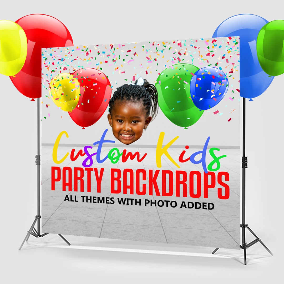Backdrop Background Custom Kids Theme Step and Repeat Digital Image ...