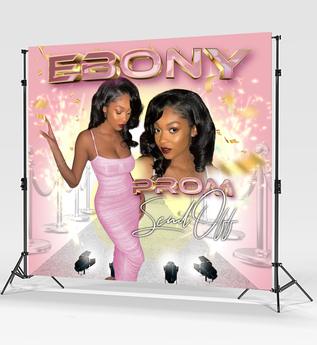 Prom Backdrop Banner Background Custom Prom Sweet 16 Pink Background - Etsy