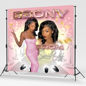 Prom Backdrop Banner Background Custom Prom Sweet 16 Pink Background - Etsy
