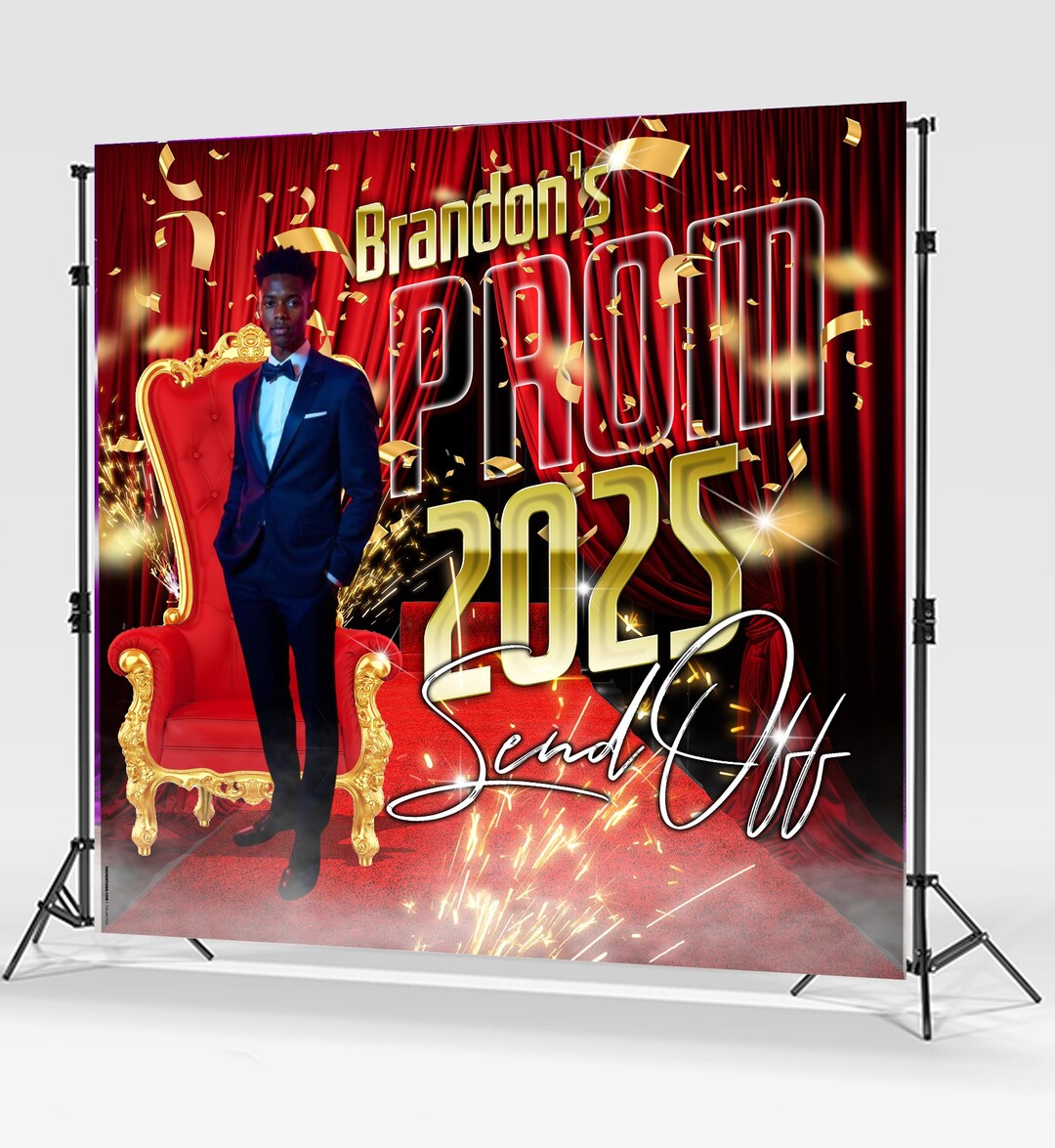 Custom Prom Send-off Banner: Red Carpet Photo Backdrop - Etsy