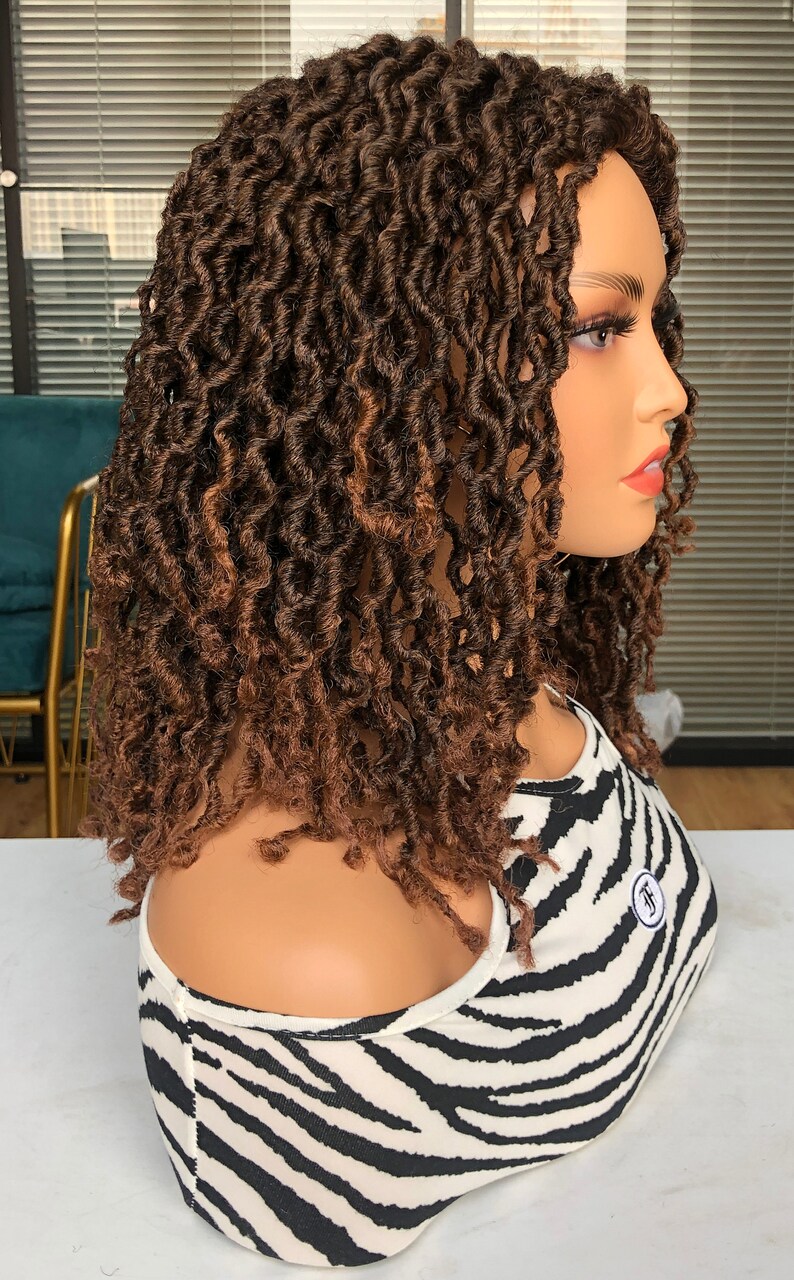 Short Dreadlock Wig Twist Wigs For Black Women Gypsy Locs Etsy
