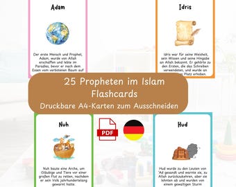 25 Prophets Name for Kids in the Quran Islamic Learning Prophets ...