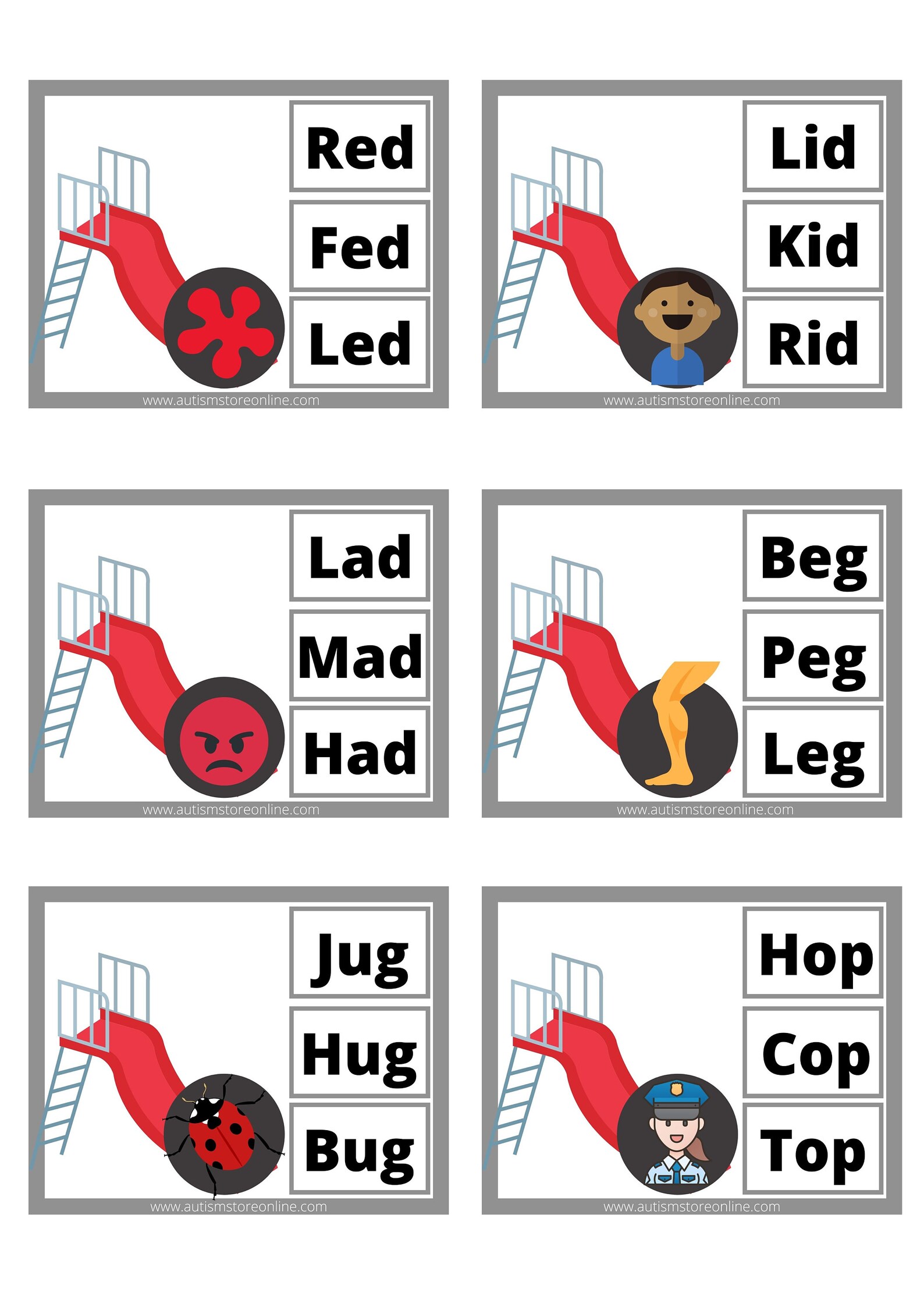 CVC Words, CVC Words Activities, Read and Mark, Reading, Kinder, SPED ...