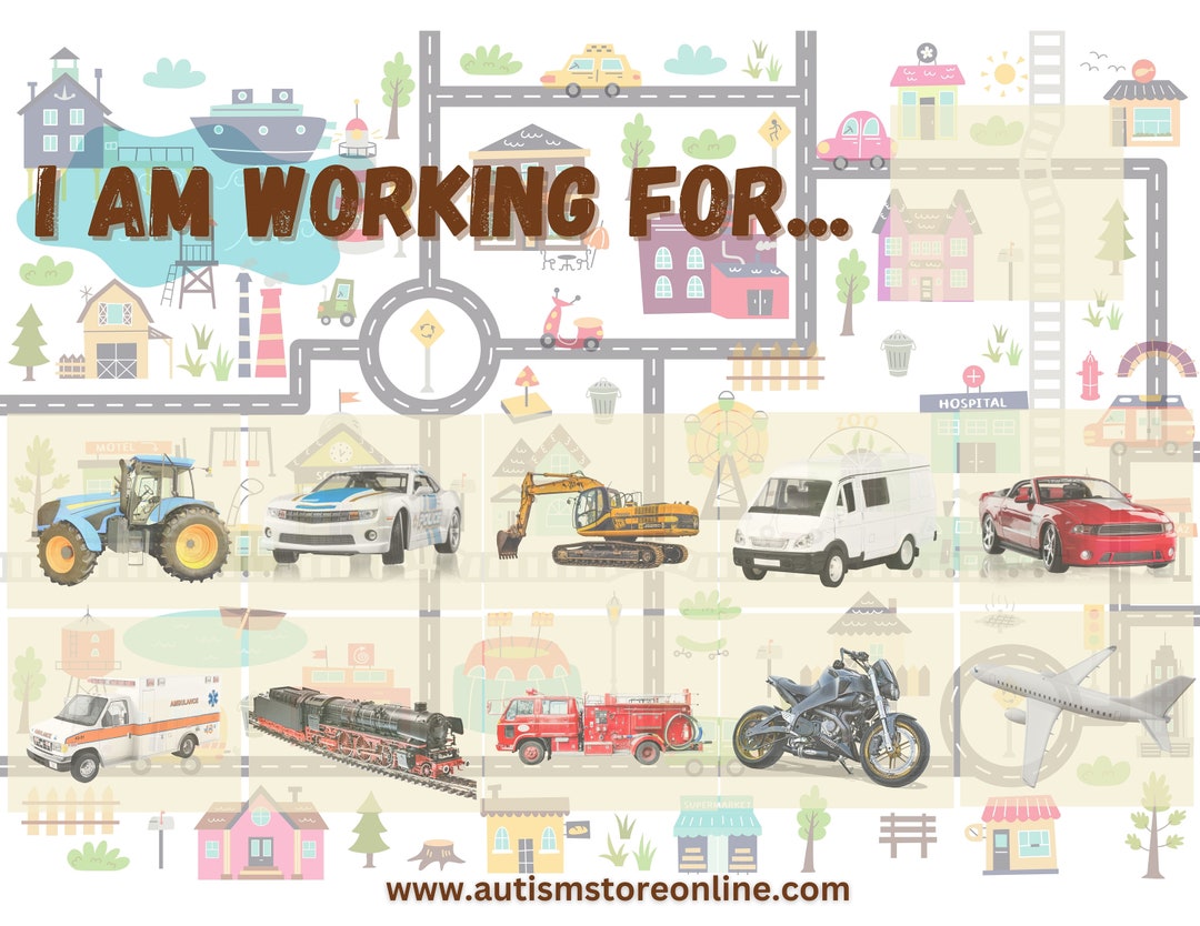 Vehicles Token Board, Token Economy, Token Chart, Real Vehicles ...