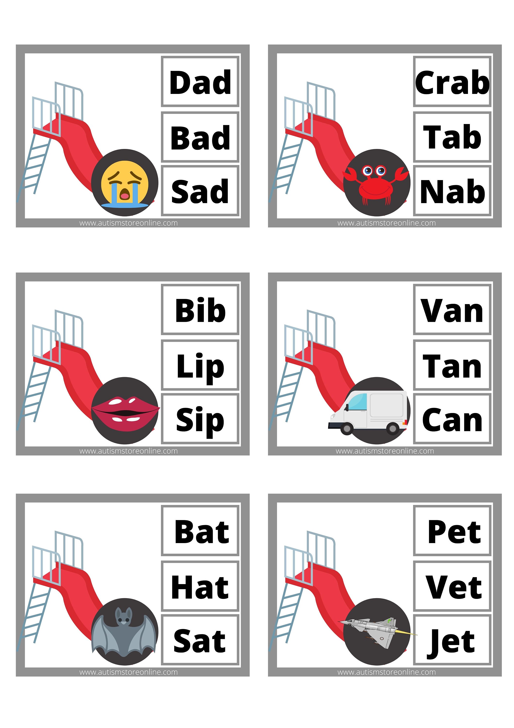 CVC Words, CVC Words Activities, Read and Mark, Reading, Kinder, SPED ...