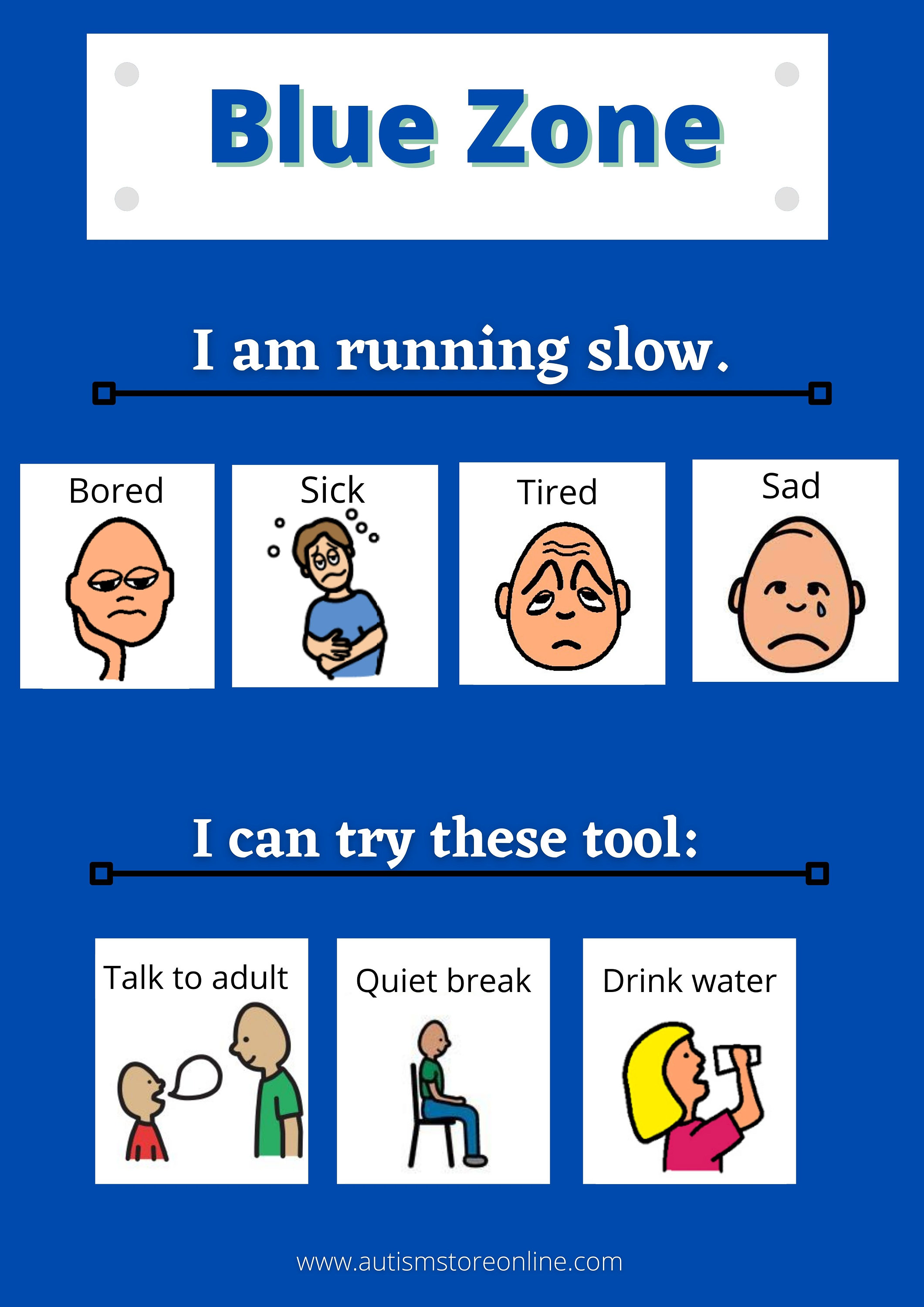 Zones of Regulation / Feelings / Break Space / Emotions / - Etsy