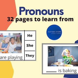 Pronouns, Teaching Pronouns, Special Education, Speech Therapy, SPED ...