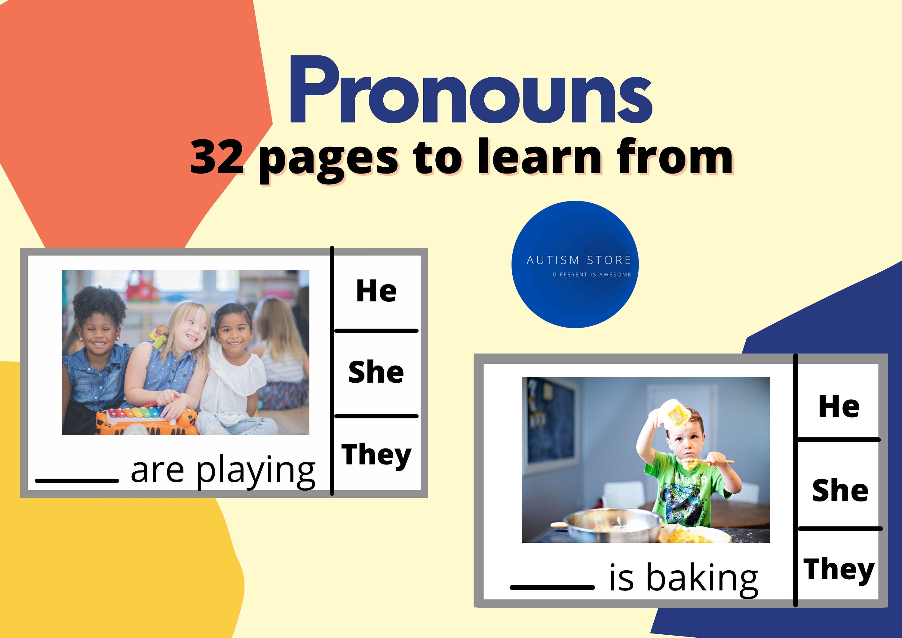 Pronouns, Teaching Pronouns, Special Education, Speech Therapy, SPED ...