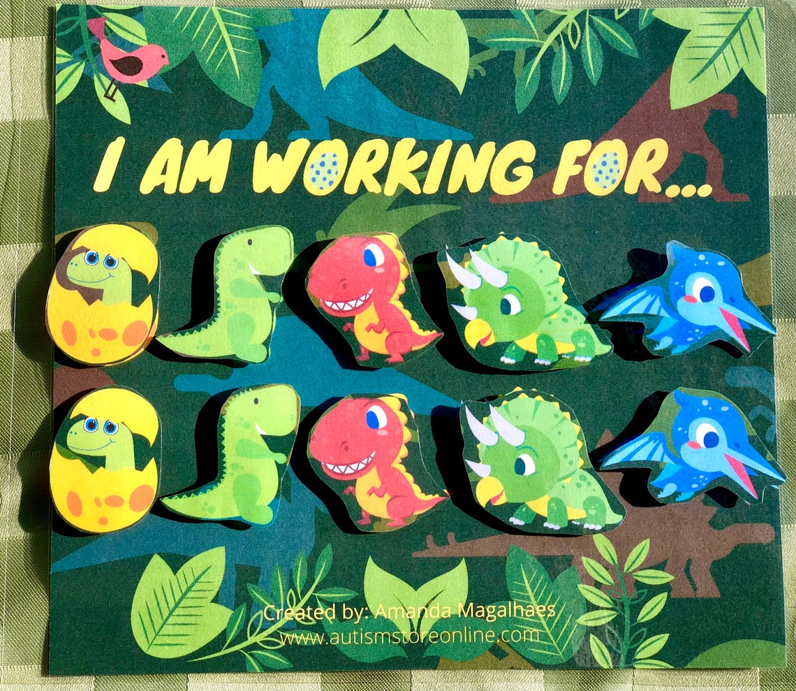 Token Reward Chart, Token Board, Dinosaur Token Board, Rewards, Token ...