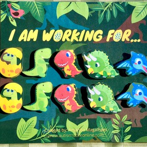 Token Reward Chart, Token Board, Dinosaur Token Board, Rewards, Token ...