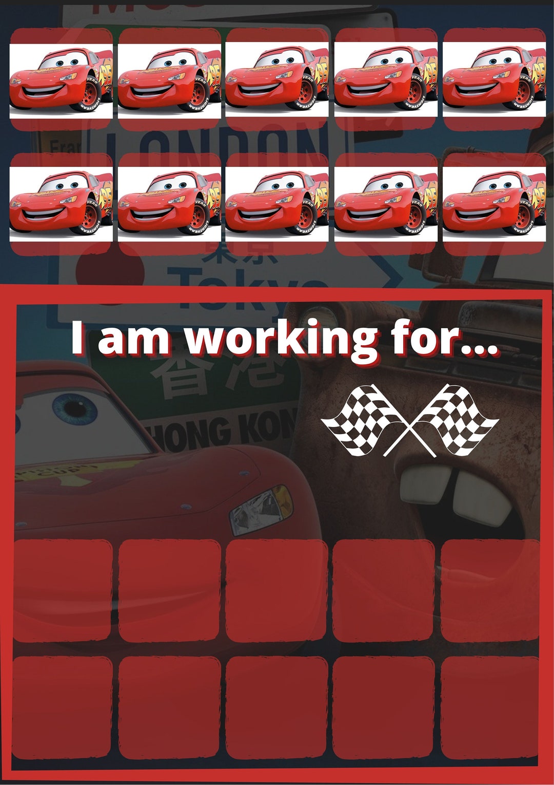 Token Reward Chart, Token Board, Potty Training, Reinforcement, Cars ...