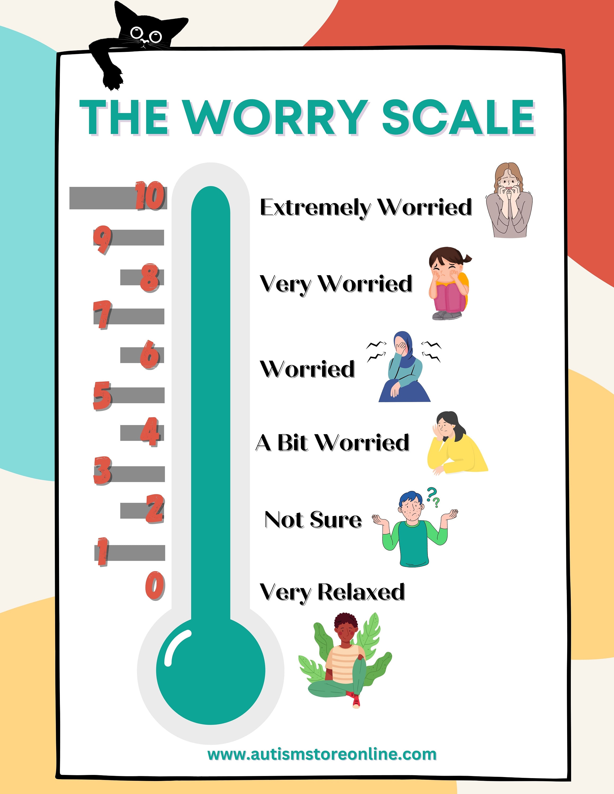 The Worry Scale, Anxiety, Anxious Child, Anxious Kid, Teaching Anxiety ...