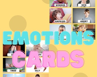 Emotions / Emotions Cards / Feelings / Behavior / ABA / Autism | Etsy
