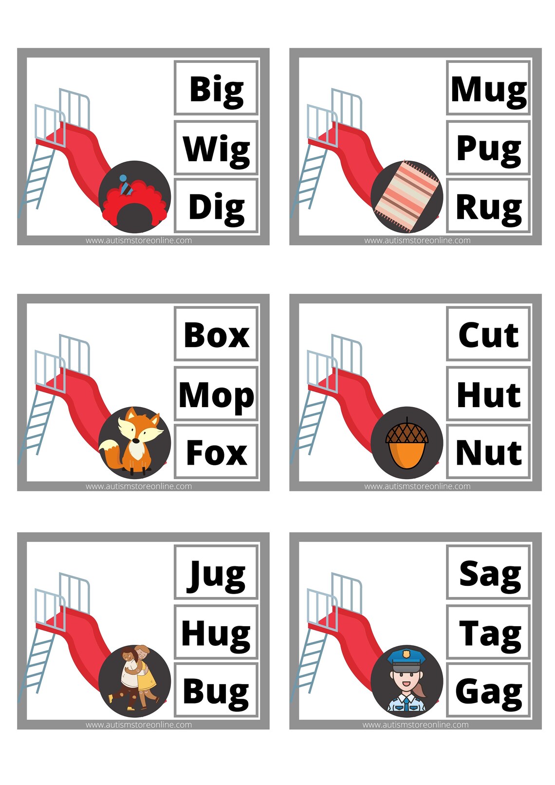 CVC Words, CVC Words Activities, Read and Mark, Reading, Kinder, SPED ...