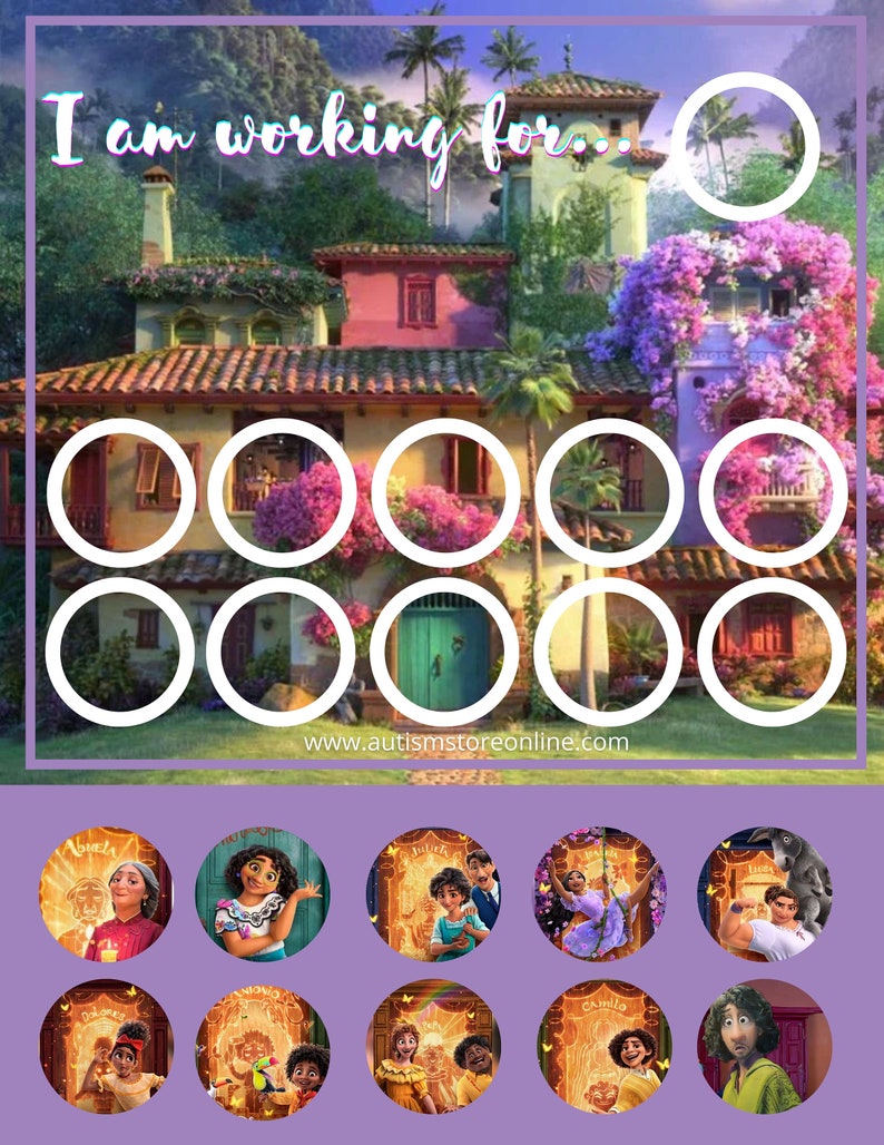 Encanto Token Board, Token Economy, Token Chart, Positive Discipline ...