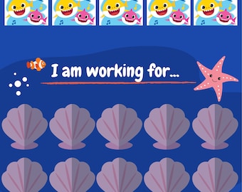 Baby Shark Potty Chart - Etsy UK