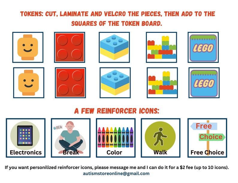 Token Board, Token Chart, Token Economy, Autism, Potty Training, SPED ...