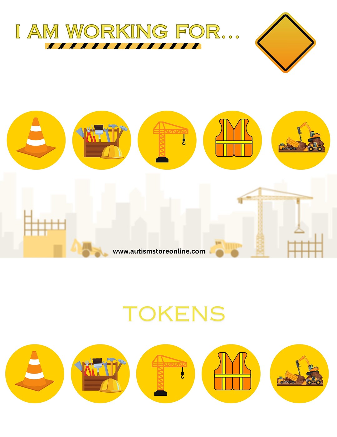 Construction Token Board, Token System, Token Economy, Reinforcement ...