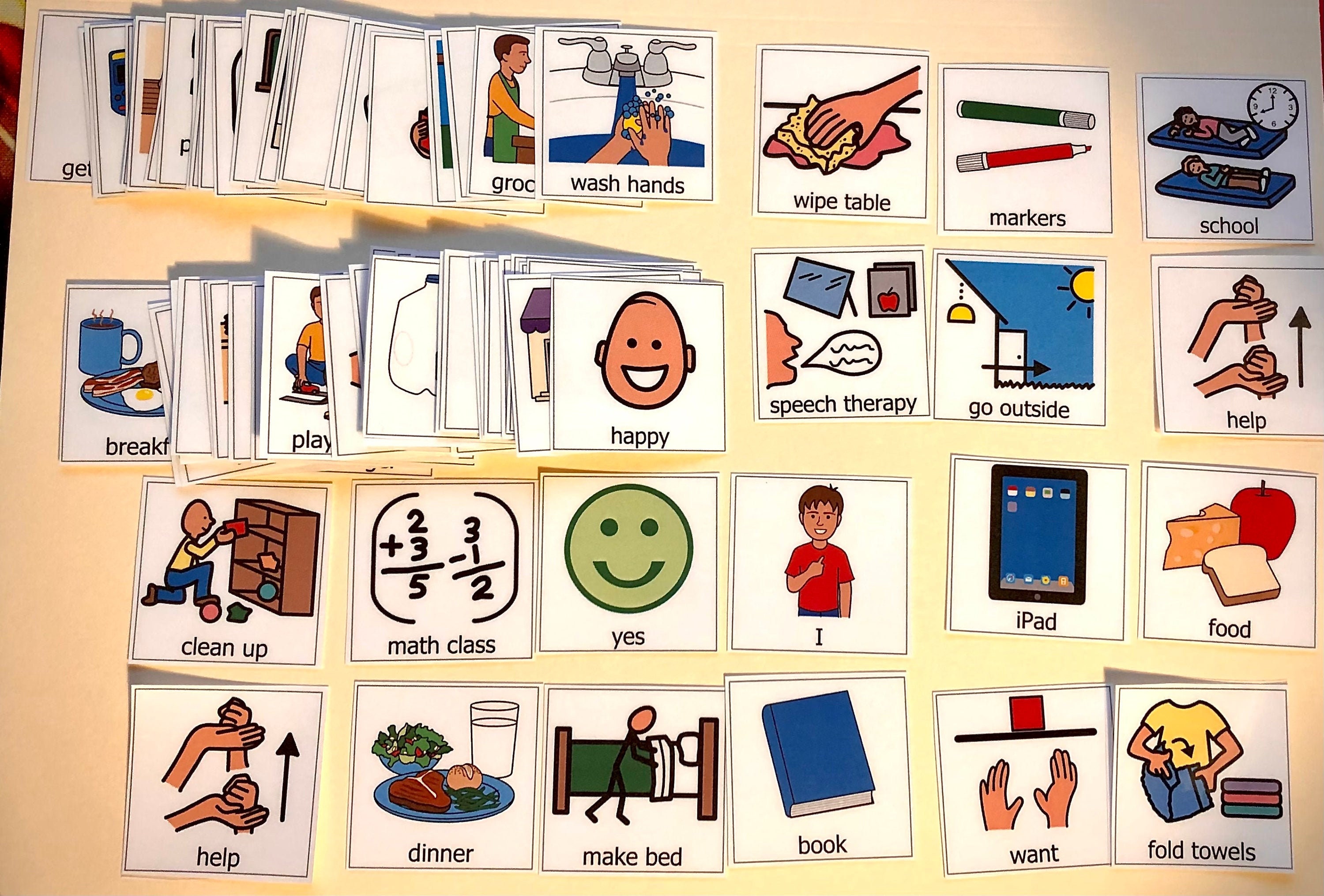 PECS Visuals, Laminated, Non Verbal, Apraxia, Autism, Autistic ...