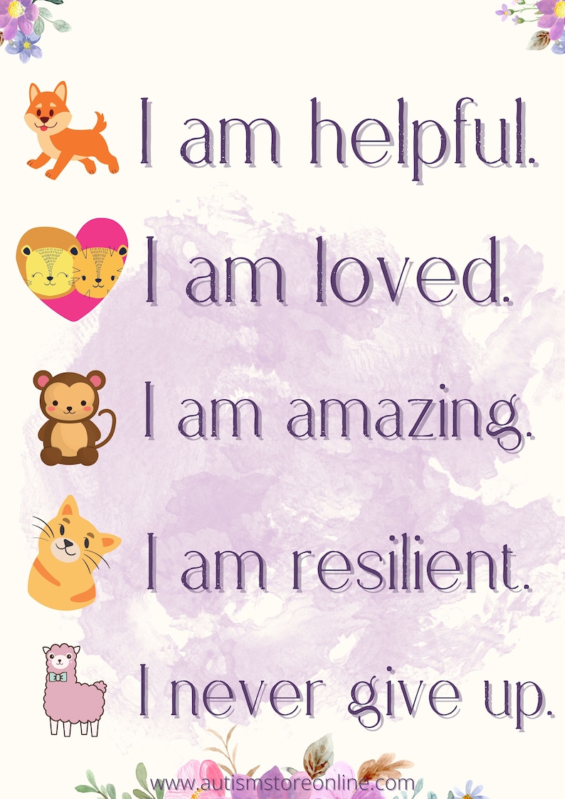 Classroom Decoration, Positive Affirmations, Kids Decor, Autism, SPED ...