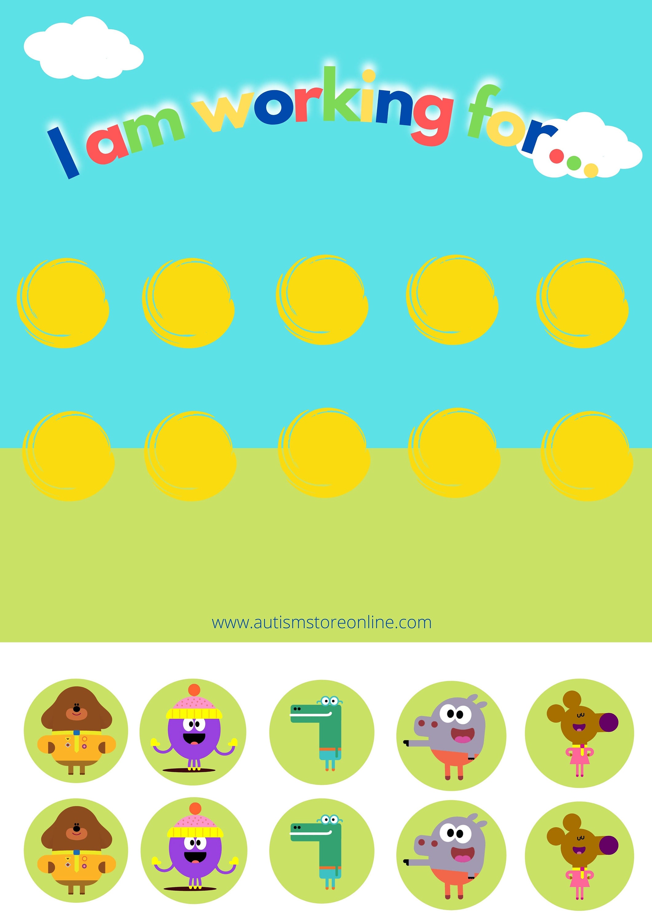 Hey Duggee Token Board Token Chart Token Economy Autism - Etsy UK
