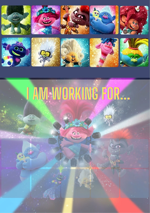 Token Board / Token System / Trolls / Token Chart / Potty | Etsy