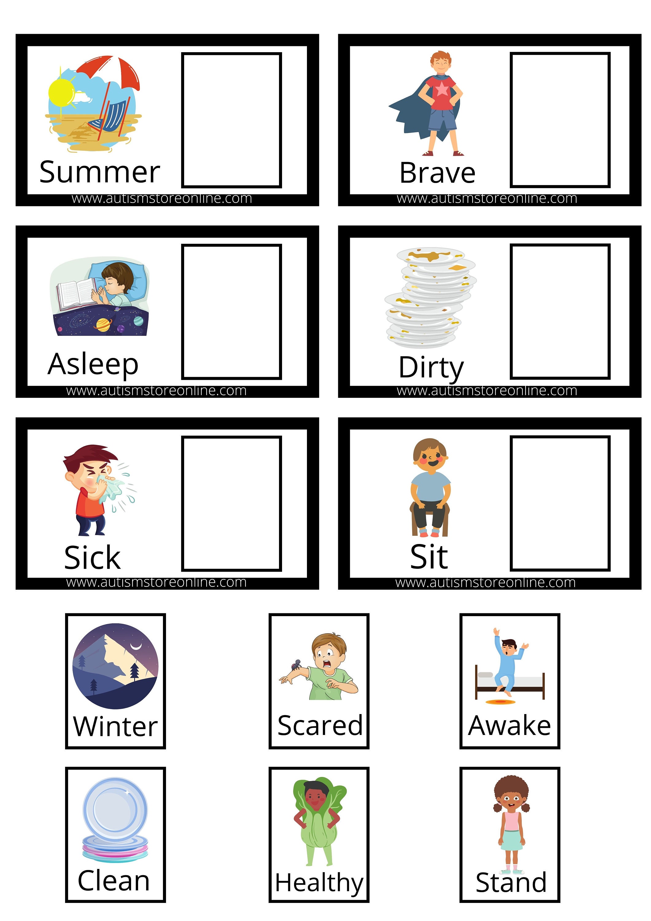 Teaching Opposites / Autism / SPED / Special Education - Etsy