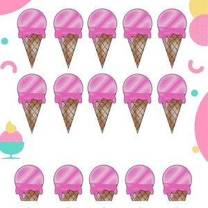 Ice Cream Token Board , Token Chart, Token System, Reinforcement ...