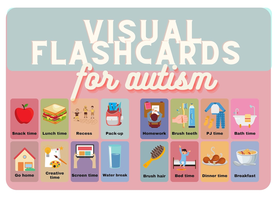 Visual Flashcards for Autism, Matching Activity, Speech Exercise, SPED ...