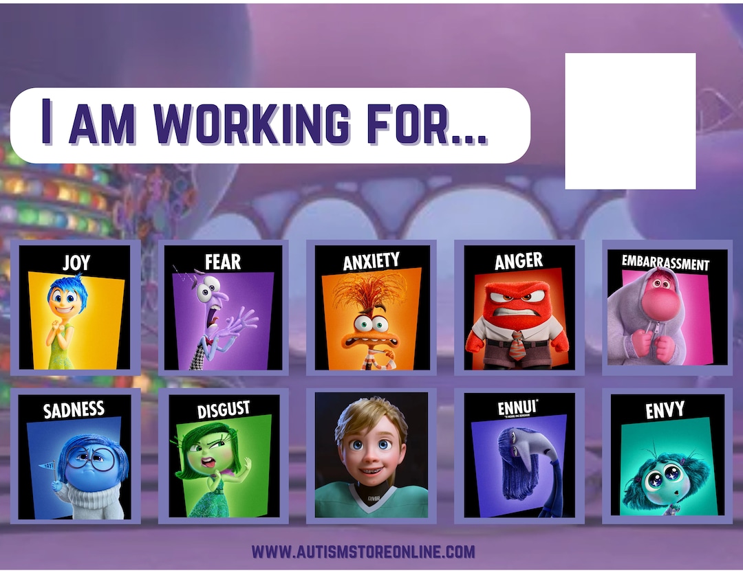 Inside Out Token Board, Token System, Reinforcement, Autism, Special ...