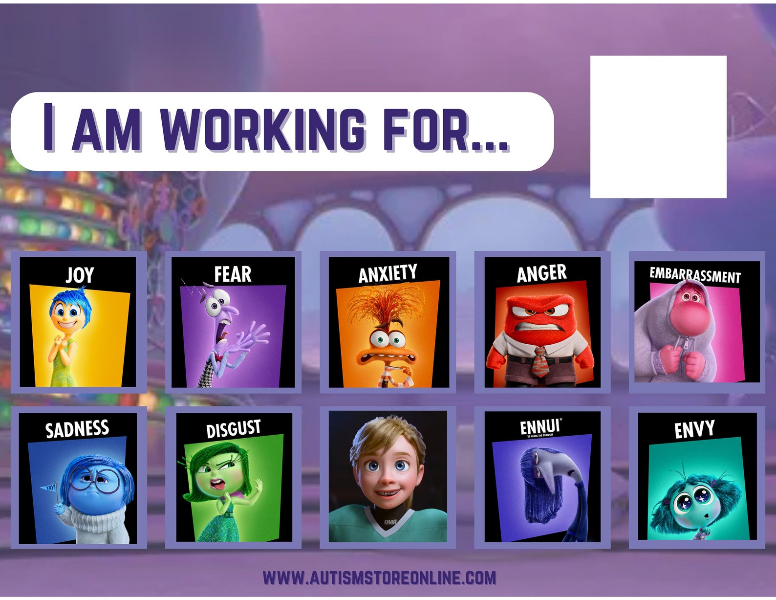 Inside Out Token Board, Token System, Reinforcement, Autism, Special ...