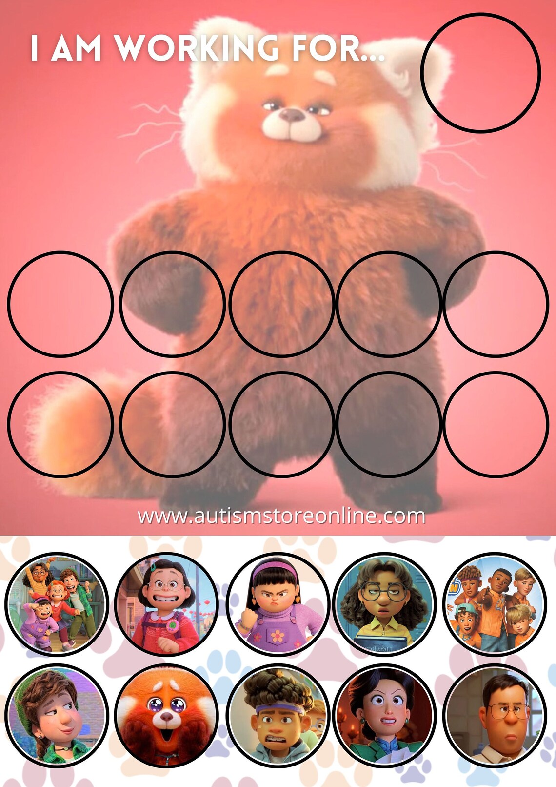 Token Board, Token Chart, Token Economy, Turning Red, Potty Training ...