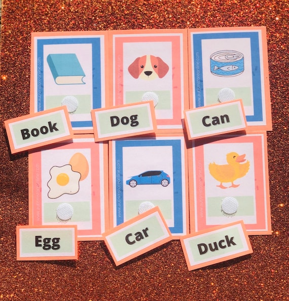 Matching Words to Pictures / Reading / Basic Words / Autism / | Etsy