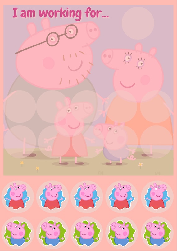 Token Board Peppa Pig Token System Reinforcement Potty - Etsy