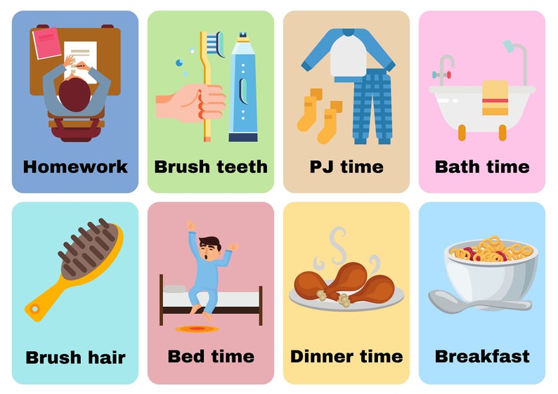 Visual Flashcards for Autism, Matching Activity, Speech Exercise, SPED ...