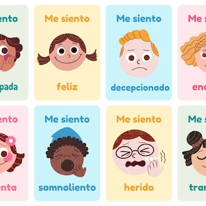 Las Emociones, Sentimientos, Espanol - Etsy