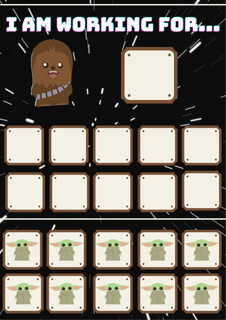 Token Reward Chart - Printable (download Only) - Etsy