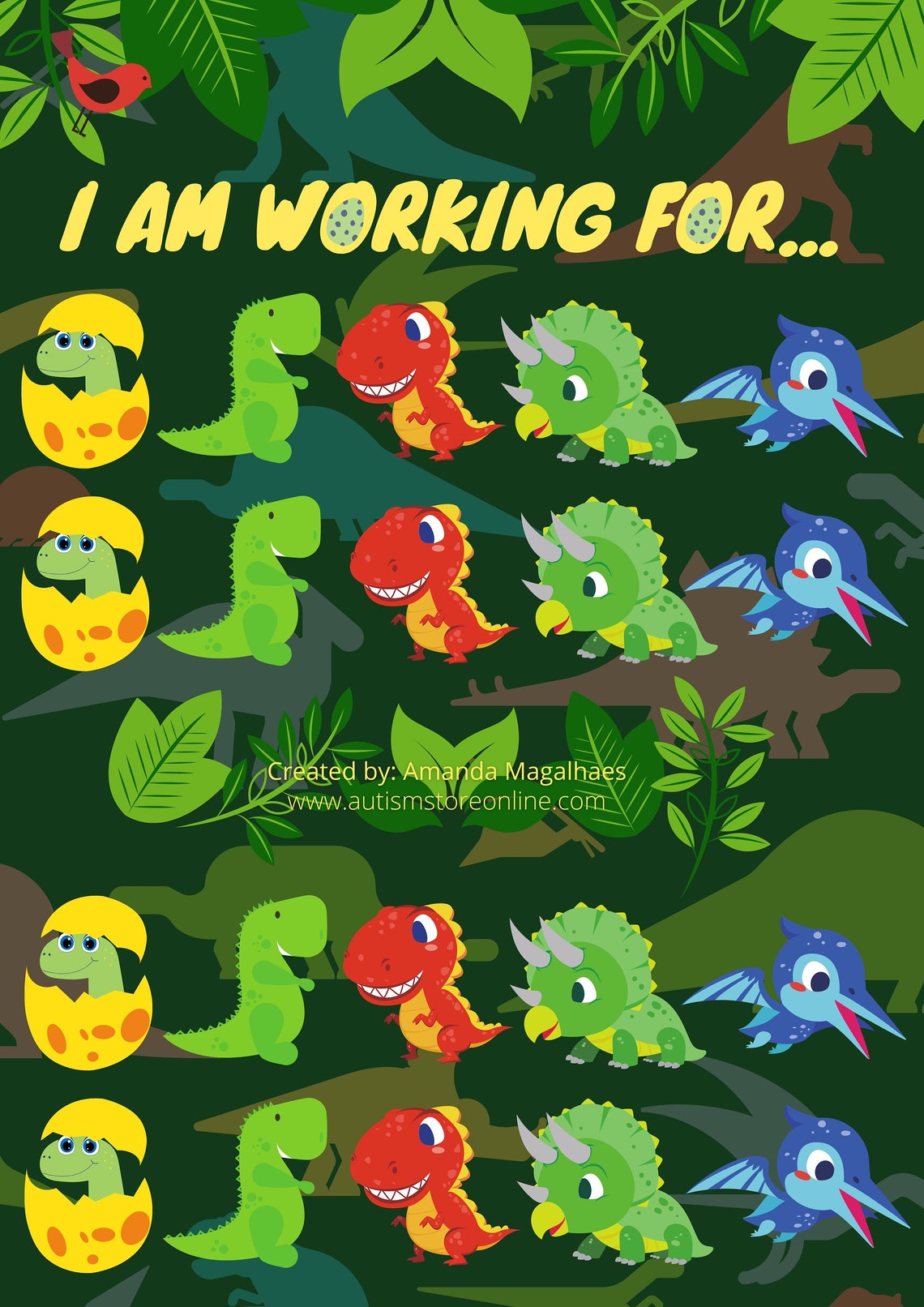 Token System, Reinforcement, Dinosaur Token Board, Token Economy ...