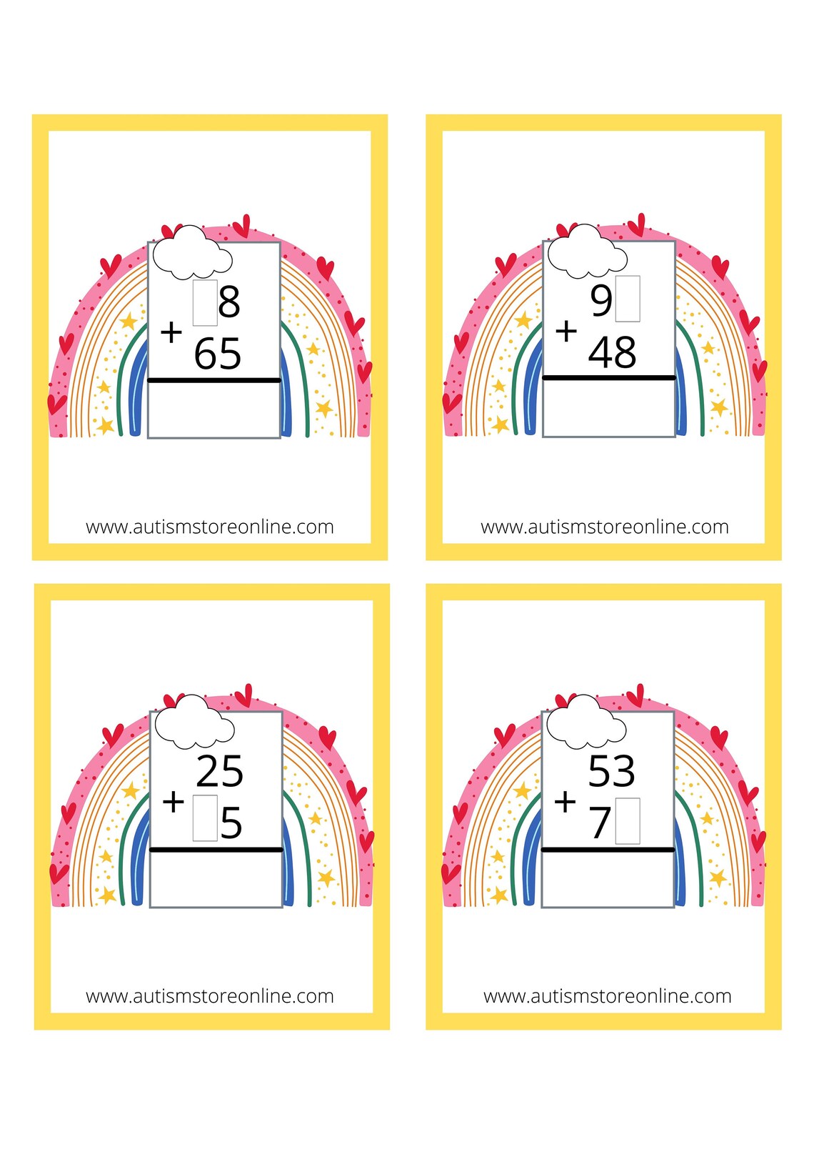 Math With Regrouping, Math Worksheets, Autism, SPED, Special Education ...