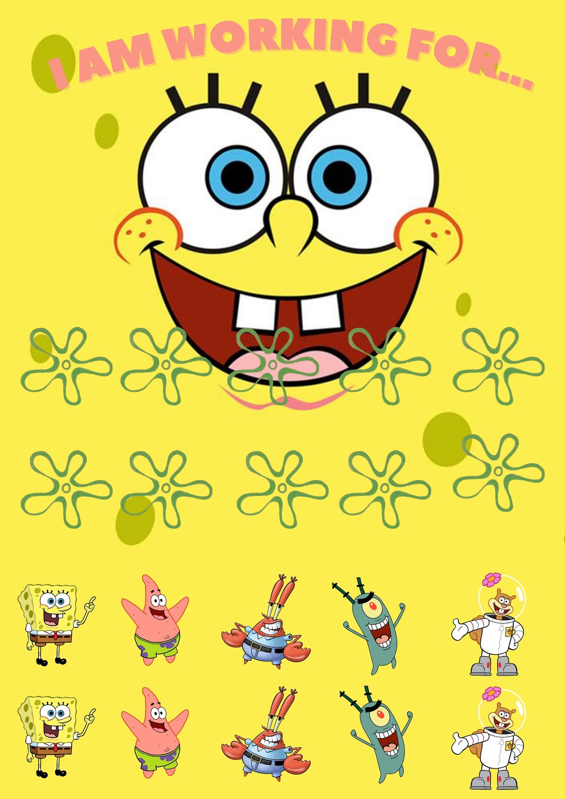 Token board Token system Renforcement Sponge Bob Token - Etsy France