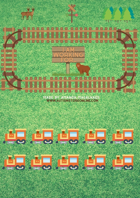 Trains Token Board / Token System / Token Economy / Token - Etsy