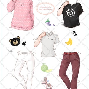 Printable Paper Doll Lala PDF Digital Download-paper Toy-paper Craft ...